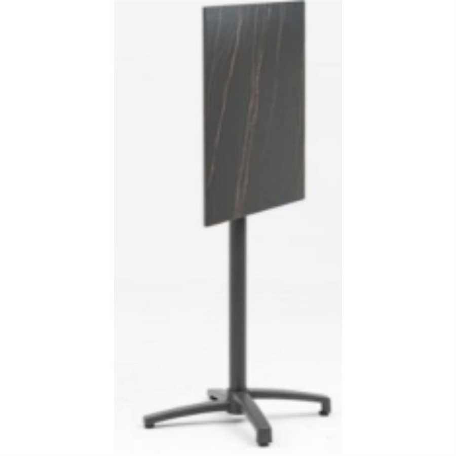 TABLE BAR 27.6'' X 27.6'' X 43.7'' ALUM.NOIR DES.PIERRE NO